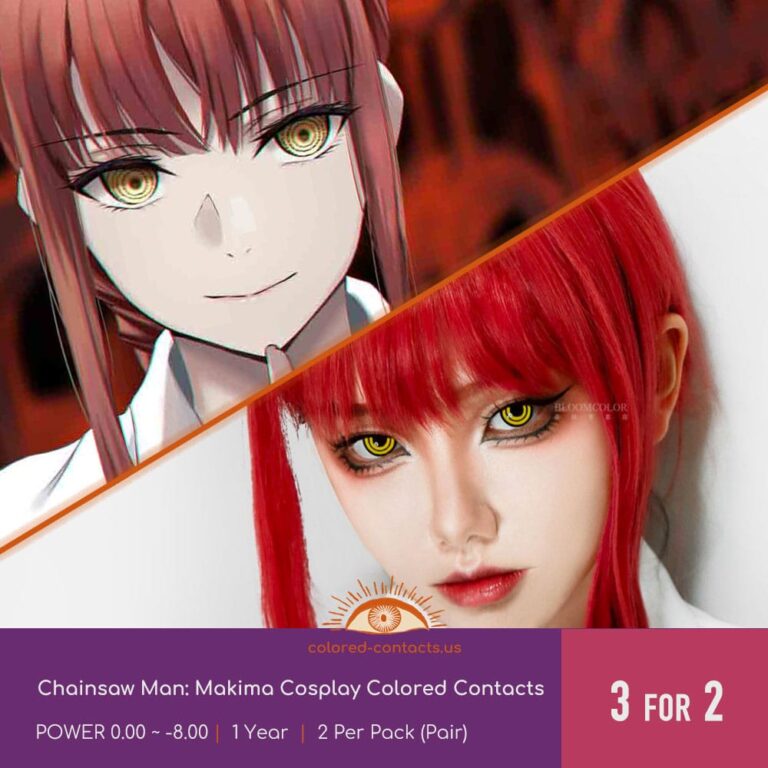 Makima Cosplay Colored Contact Lenses V1 - CCUS Eyewear | Premium ...