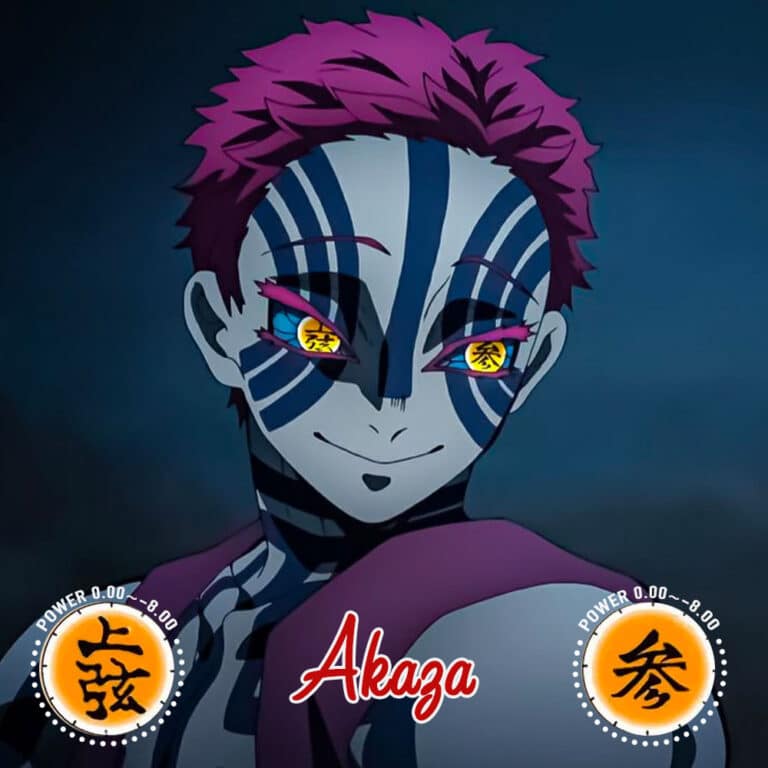 Demon Slayer Akaza Halloween Contacts - Colored Contacts