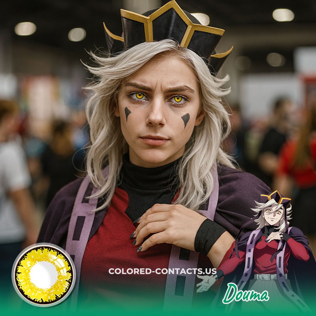 Demon Slayer Douma Cosplay Contact Lenses - CCUS | Premium Colored Contacts