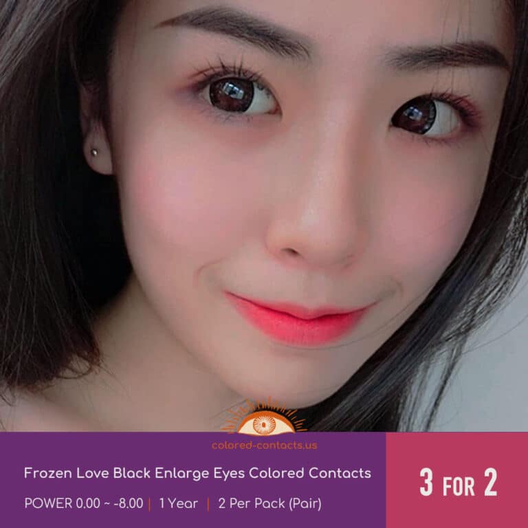 Frozen Love Black Enlarge Eyes Colored Contacts - CCUS | Premium ...