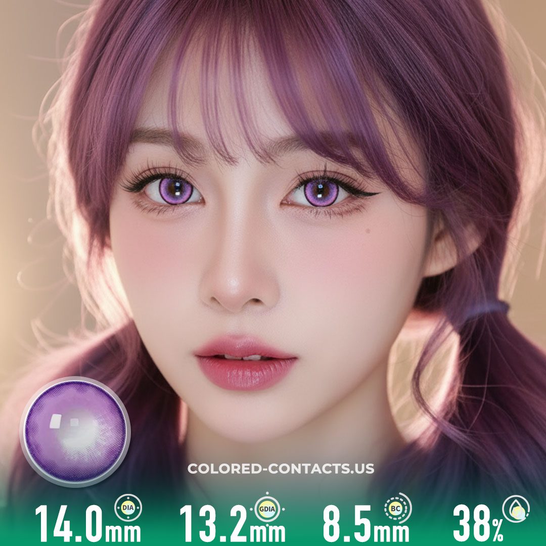 Bluebells Purple Colored Contacts - CCUS | Premium Colored Contacts