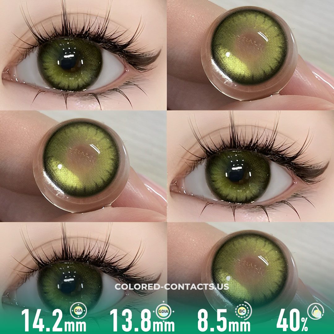 Candy Green Colored Contacts - CCUS Eyewear | Premium Colored Contacts