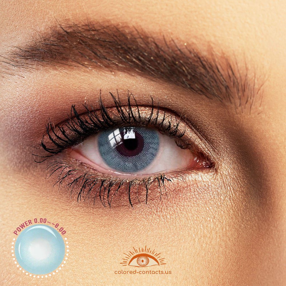 Florence Blue Colored Contacts - CCUS | Premium Colored Contacts