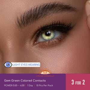 Gem Green Colored Contacts - CCUS | Premium Colored Contacts
