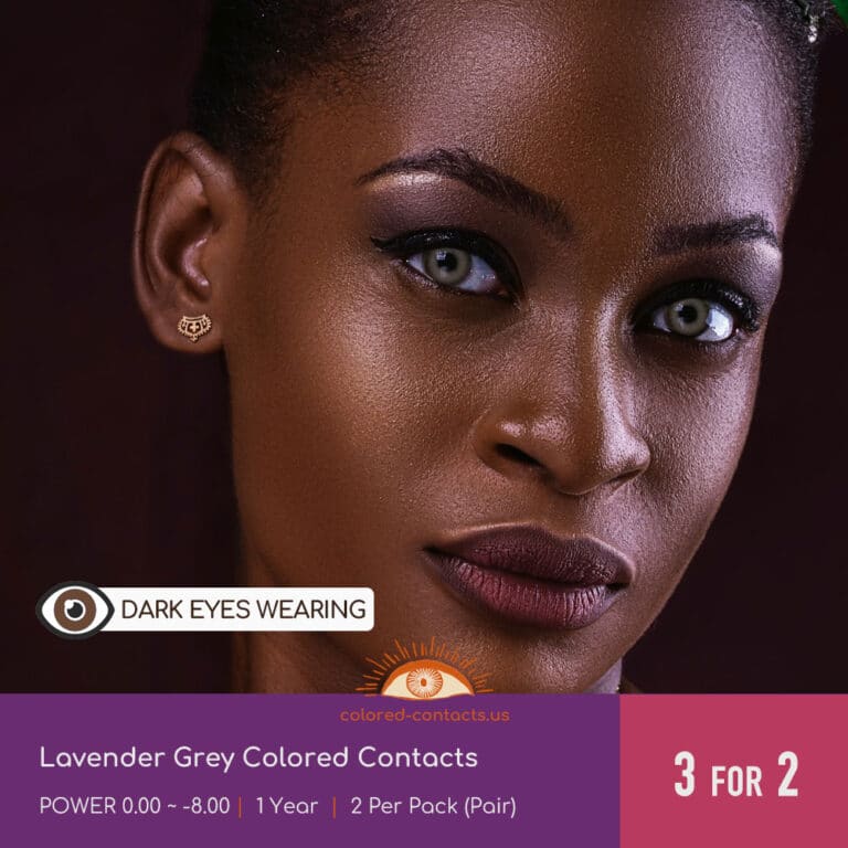Lavender Grey Colored Contacts - CCUS Eyewear | Premium Colored Contacts