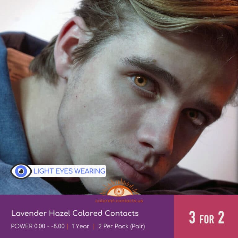 Lavender Hazel Colored Contacts - CCUS Eyewear | Premium Colored Contacts