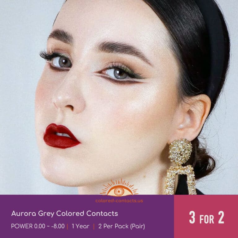 Aurora Grey Colored Contacts - CCUS Eyewear | Premium Colored Contacts
