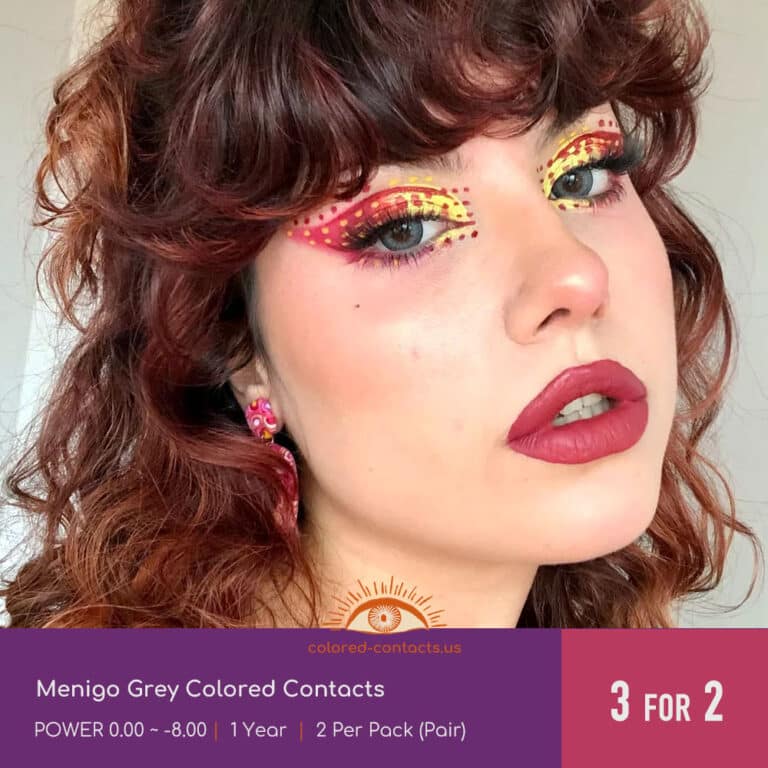 Menigo Grey Colored Contacts - CCUS Eyewear | Premium Colored Contacts