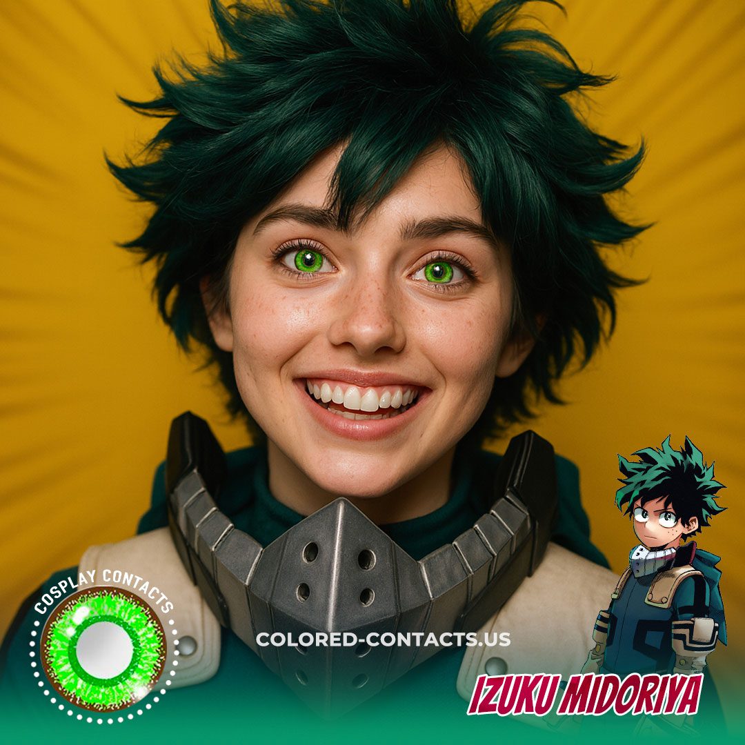 Izuku Midoriya Cosplay Contact Lenses - CCUS Eyewear | Premium Colored ...