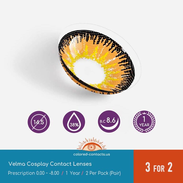 Velma Cosplay Contact Lenses - CCUS Eyewear | Premium Colored Contacts
