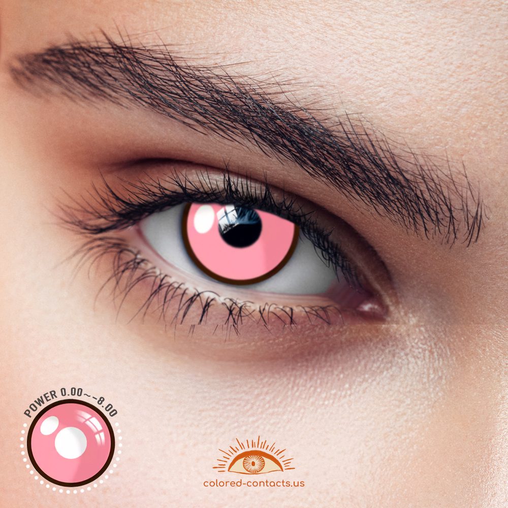 Demon Slayer Nezuko Kamado Cosplay Contact Lenses - Colored Contacts