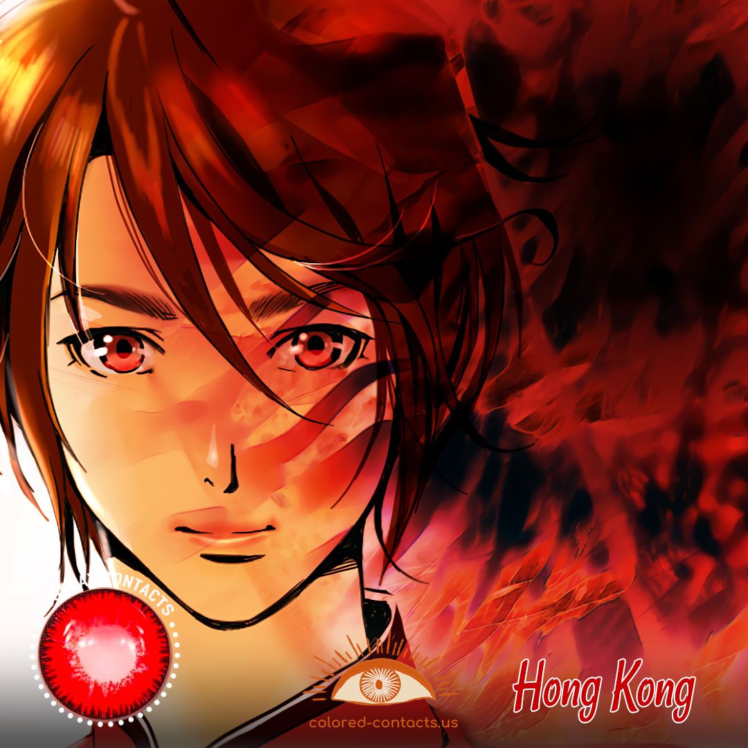 Hetalia: Axis Powers - Hong Kong Cosplay Contact Lenses - Colored Contacts