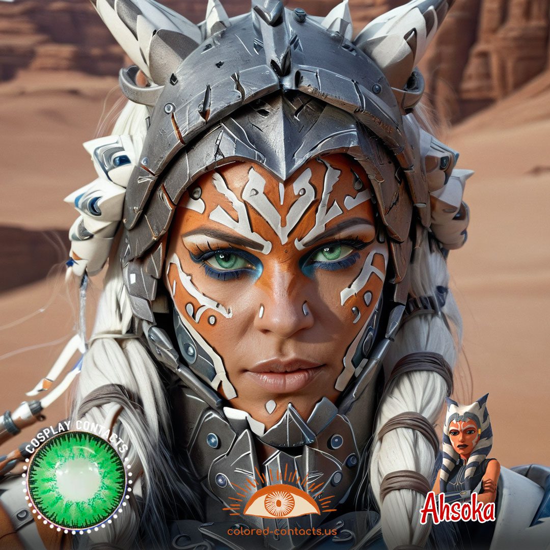 Star Wars: Ahsoka Cosplay Contact Lenses - Colored Contacts