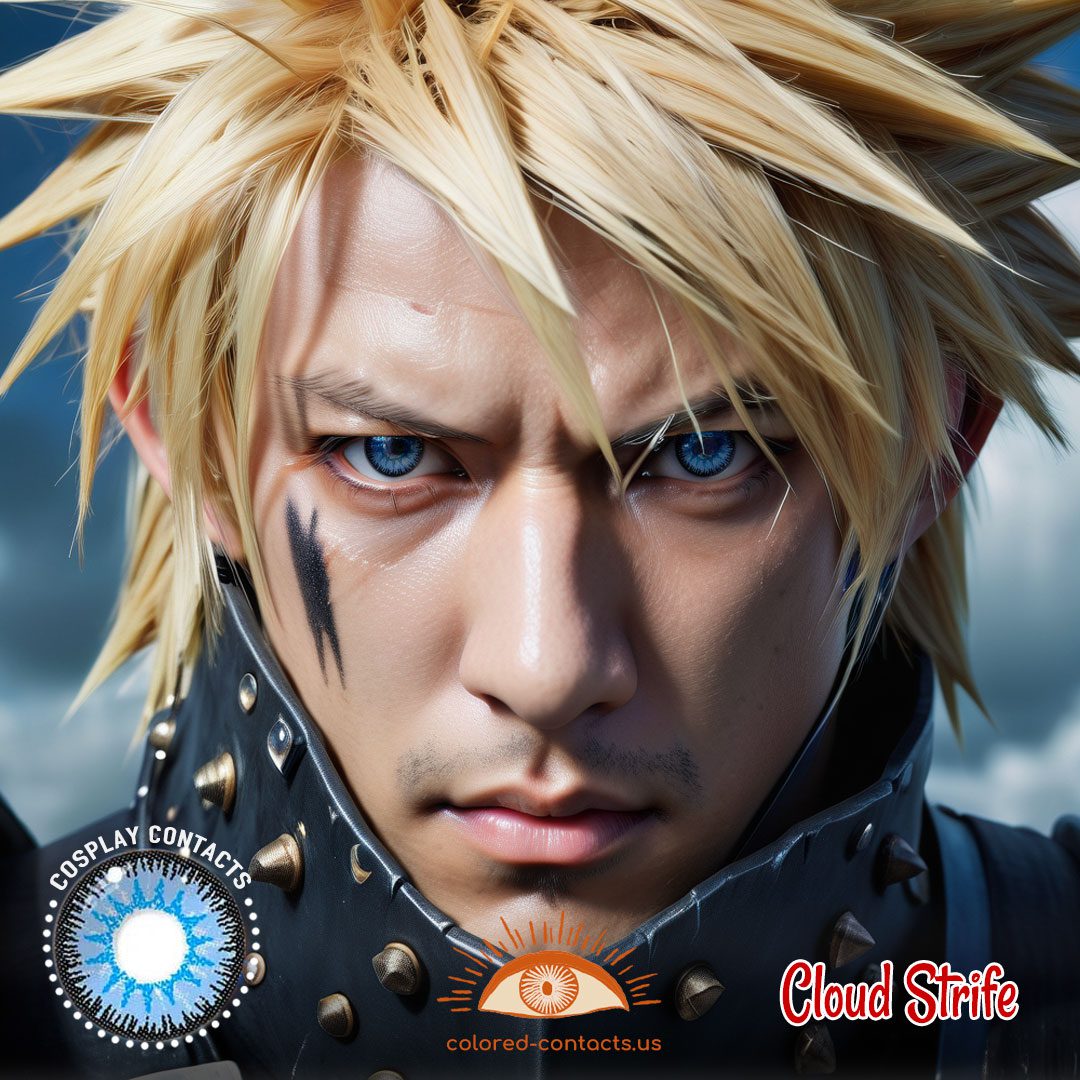 Cloud Strife Cosplay Contact Lenses - Colored Contacts