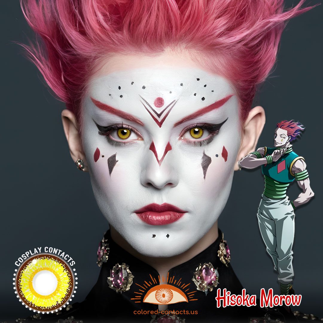 Hunter × Hunter : Hisoka Morow Cosplay Yellow Contact Lenses - CCUS ...