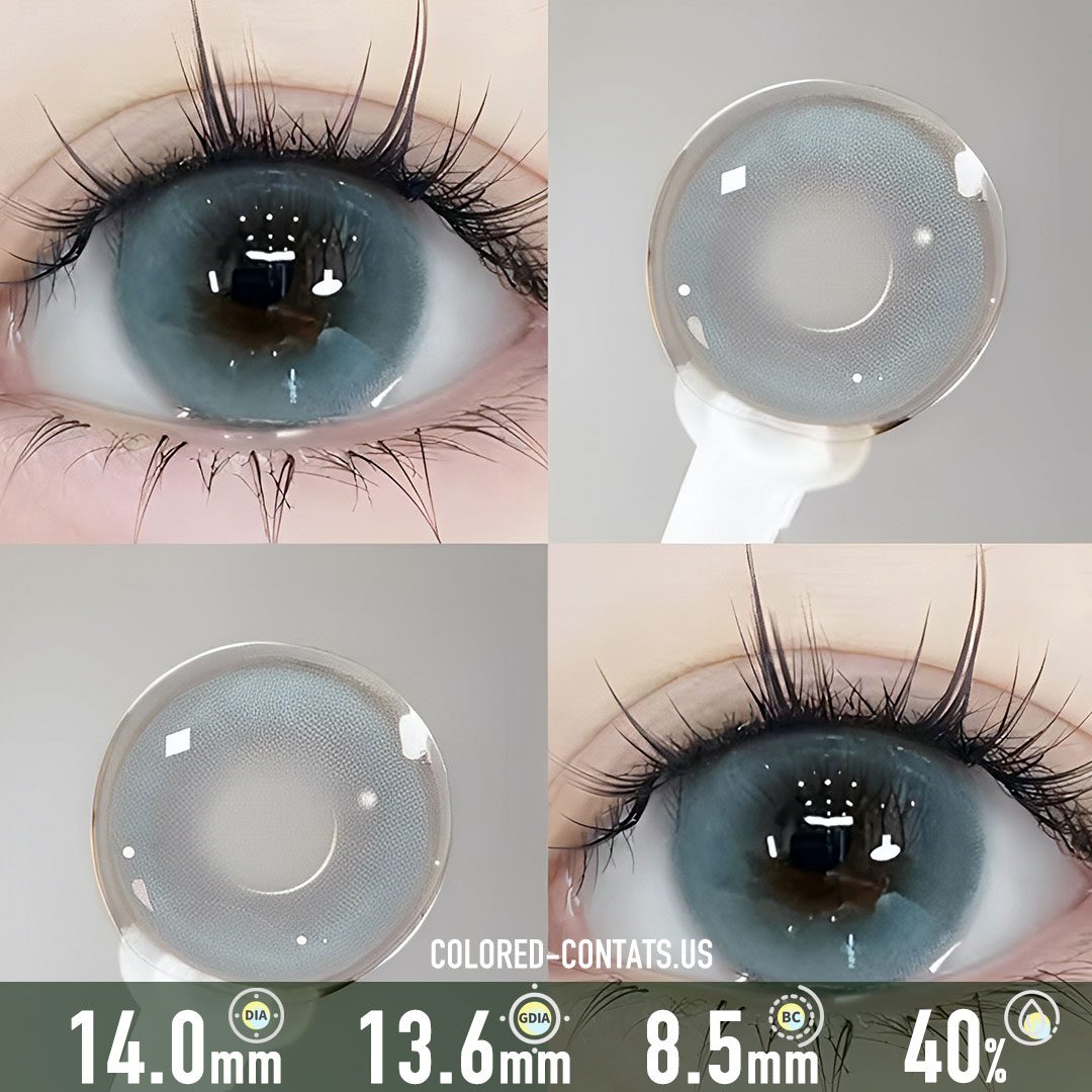 Arctic Mist Blue Contact Lenses - CCUS Eyewear | Premium Colored Contacts