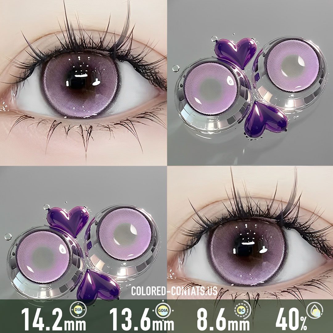 Dusk Mirage Purple Contact Lenses - CCUS | Premium Colored Contacts