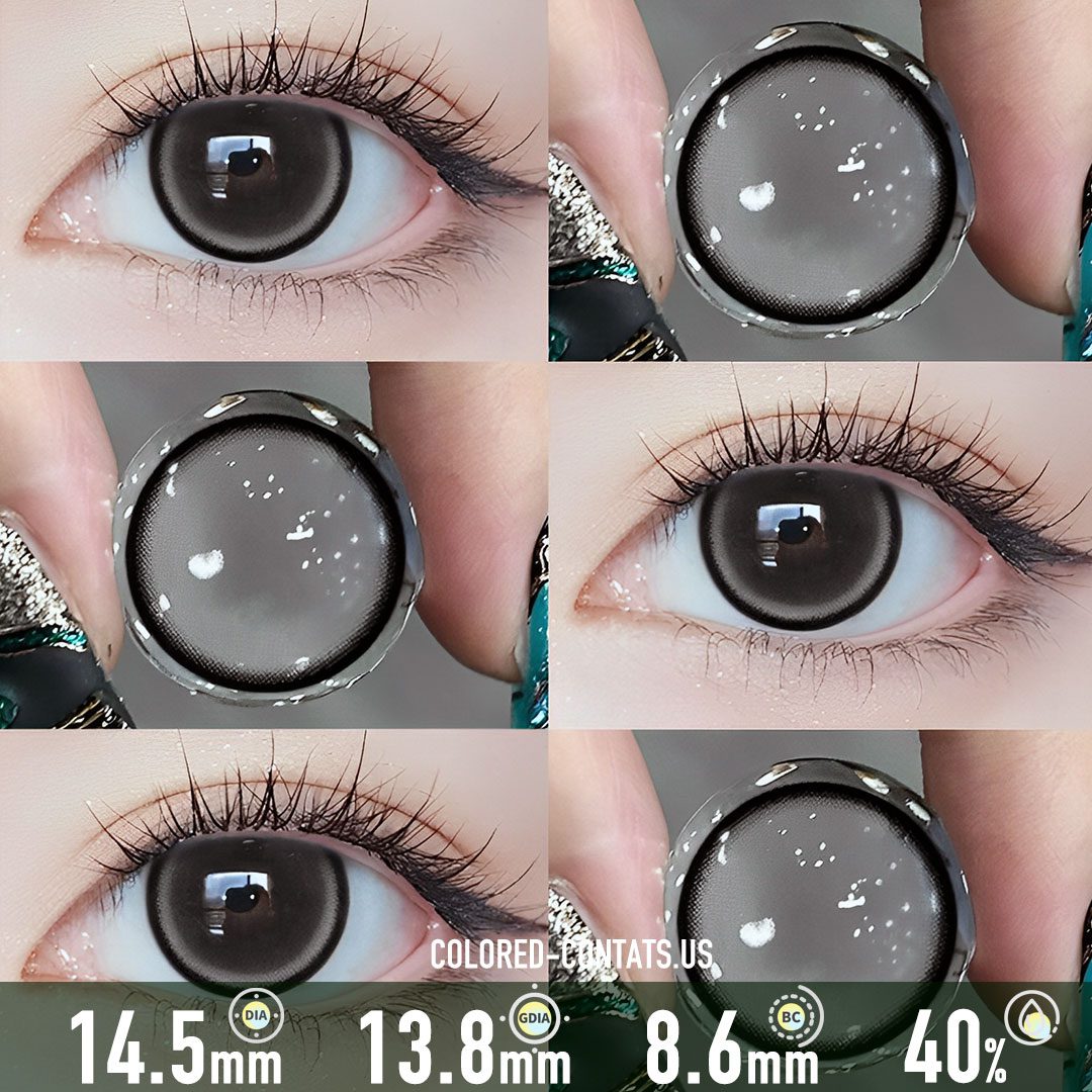 Misty Stardust Black Contact Lenses - CCUS | Premium Colored Contacts