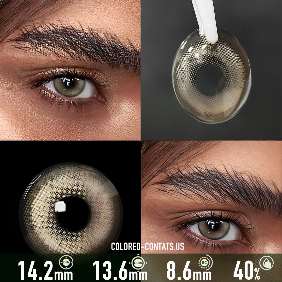 Ripple Gray Contact Lenses - CCUS Eyewear | Premium Colored Contacts