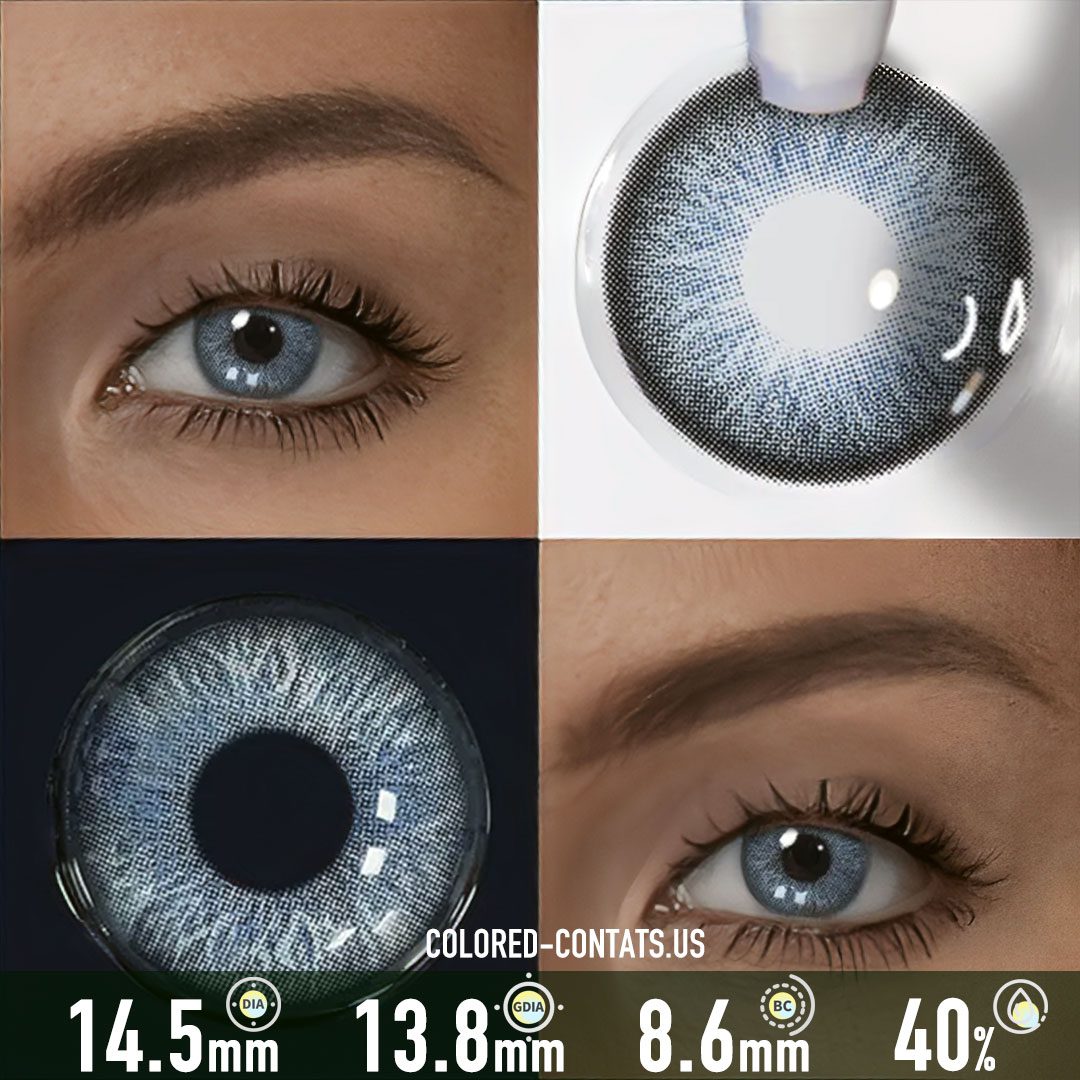 Siren Blue Contact Lenses - CCUS Eyewear | Premium Colored Contacts