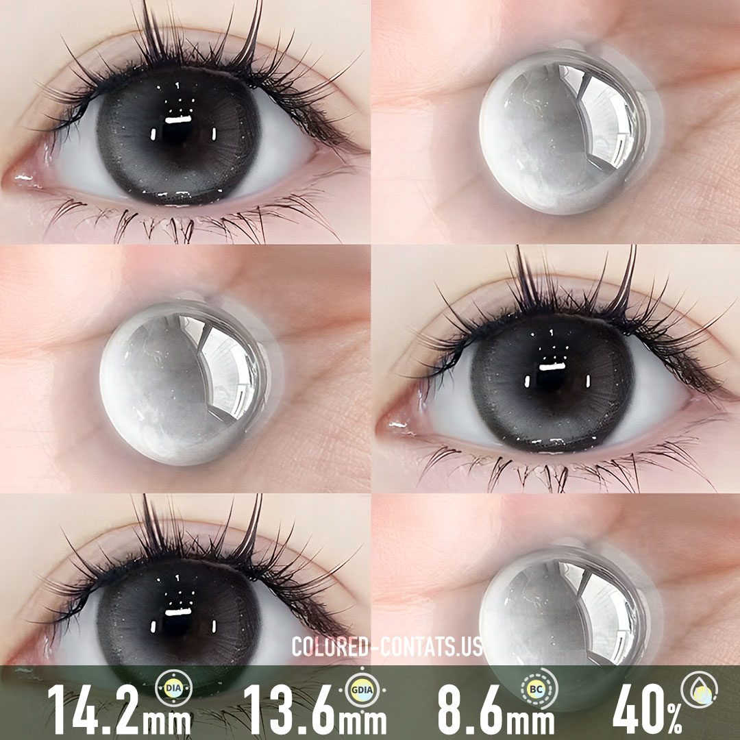 White Opal Frost Contact Lenses - CCUS Eyewear | Premium Colored Contacts