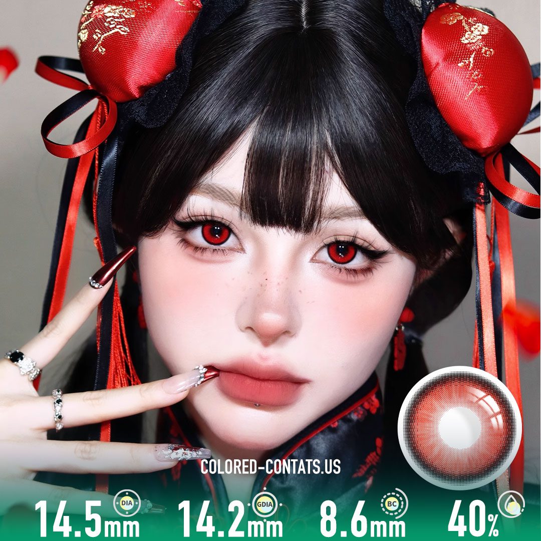Magic Fairy Ruby Red Contact Lenses - Colored Contacts