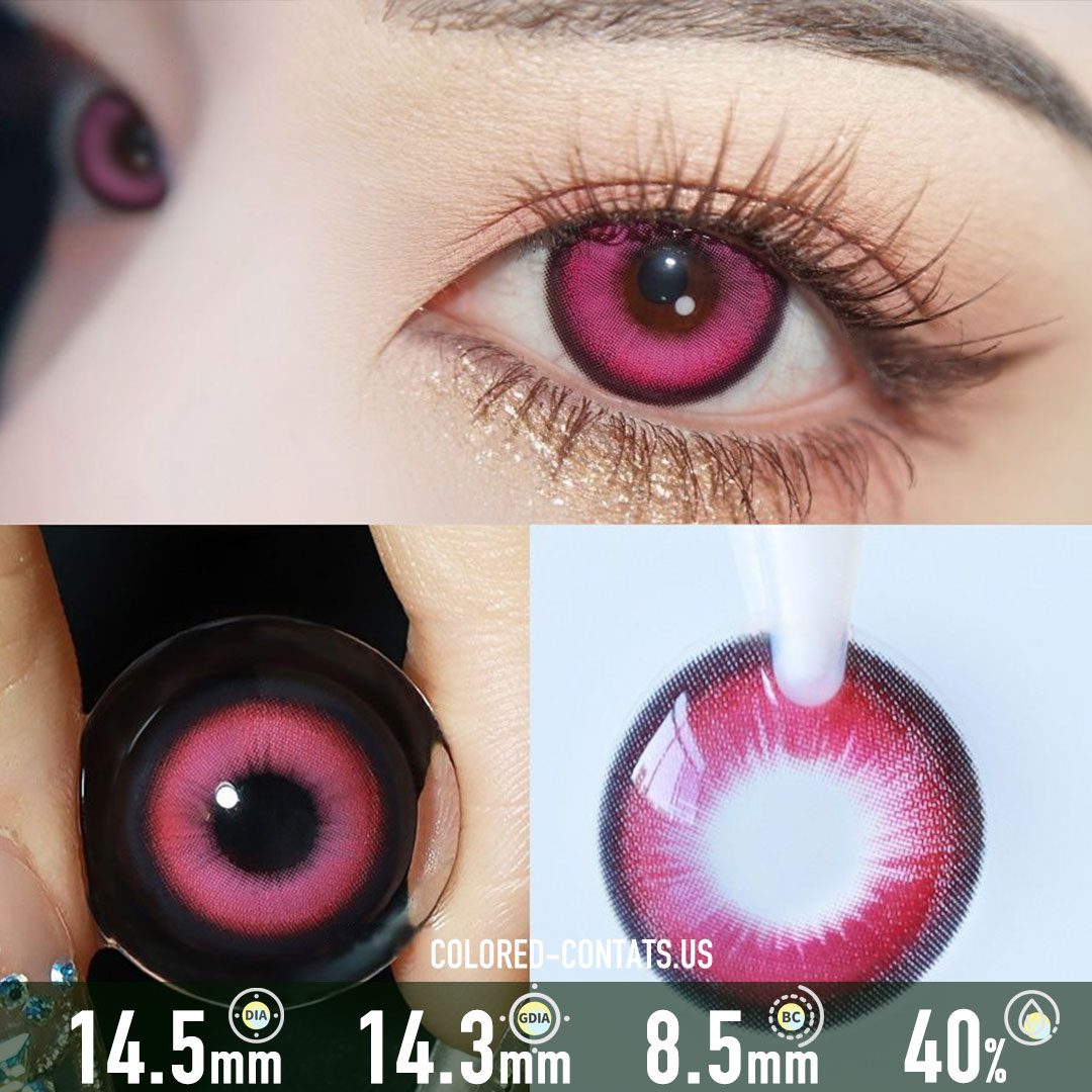 Punk Pink Colored Contacts - CCUS Eyewear | Premium Colored Contacts