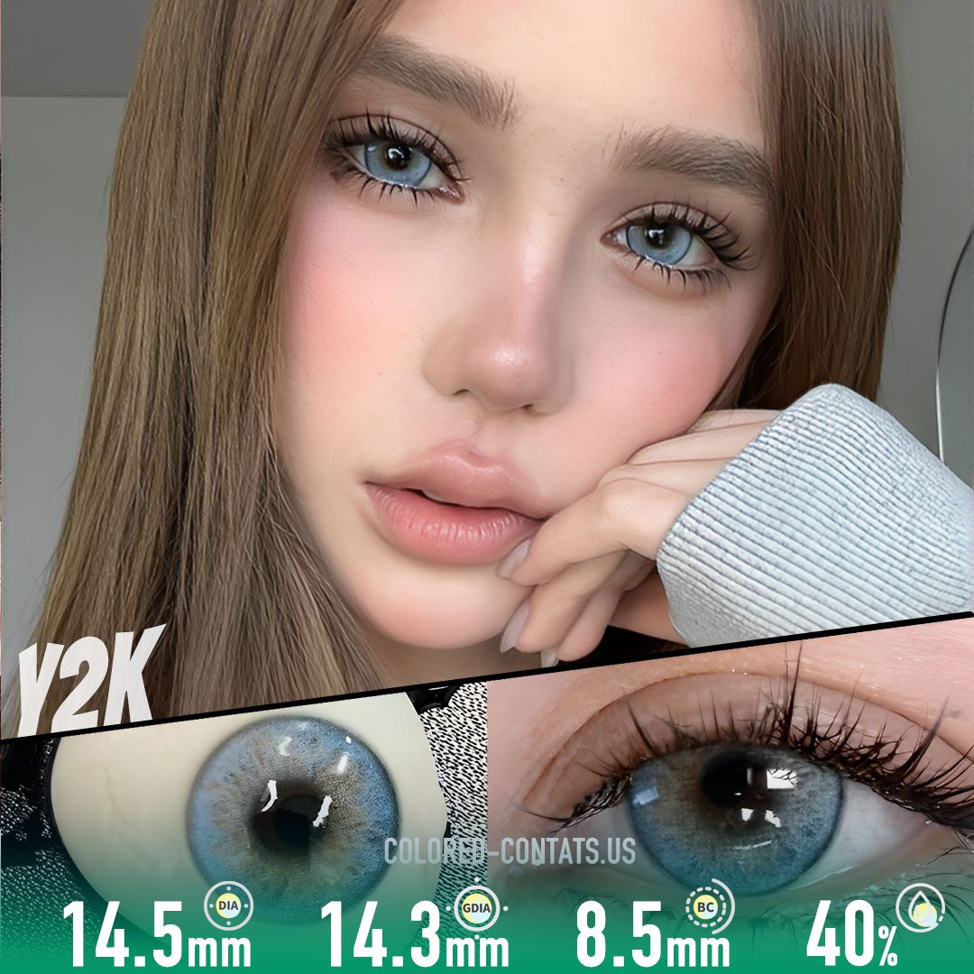Smoky Ocean Grey Contact Lenses - CCUS Eyewear | Premium Colored Contacts