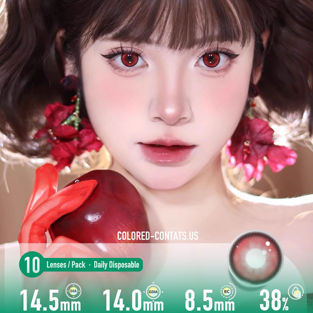 Scarlet Soul Red Contact Lenses - 10PCs - CCUS Eyewear | Premium ...