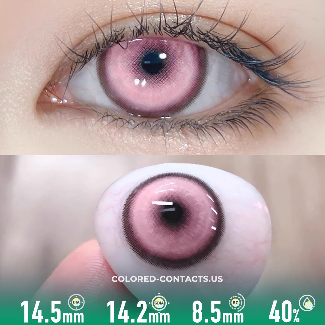 KOL Legend Pink Colored Contacts - CCUS Eyewear | Premium Colored Contacts