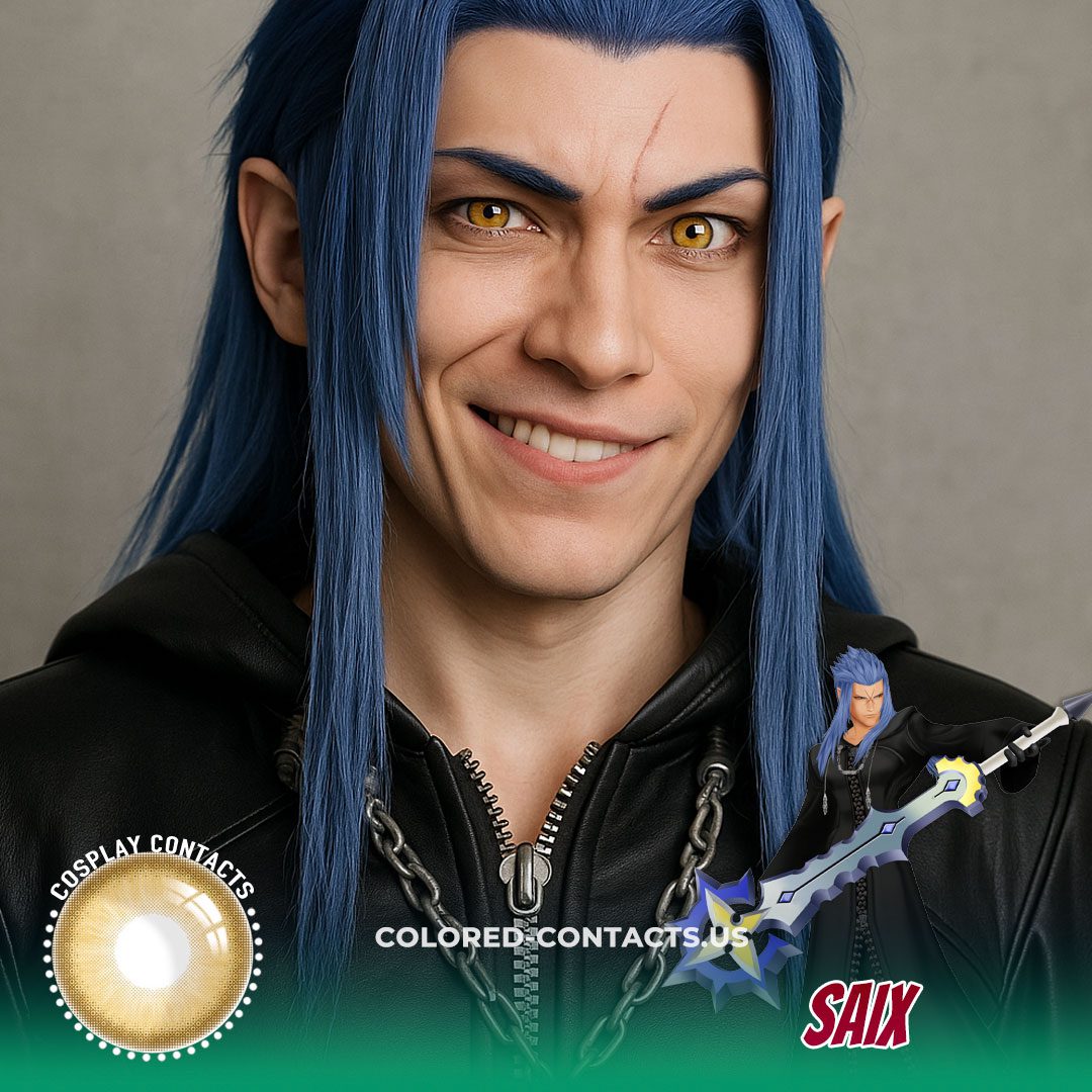 Kingdom Hearts: Saix Cosplay Contact Lenses - Colored Contacts