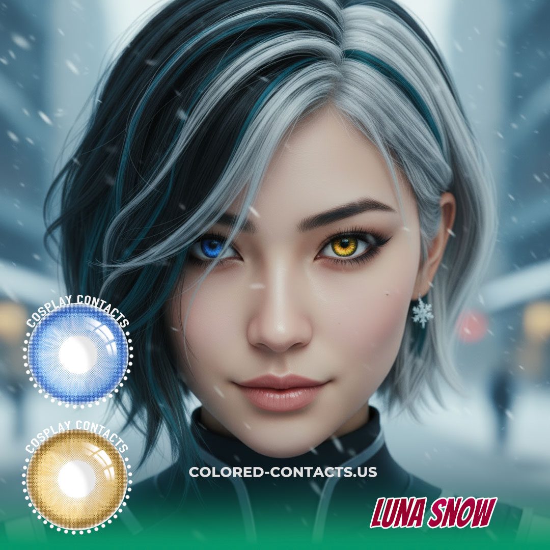 Luna Snow Cosplay Contact Lenses - CCUS Eyewear | Premium Colored Contacts