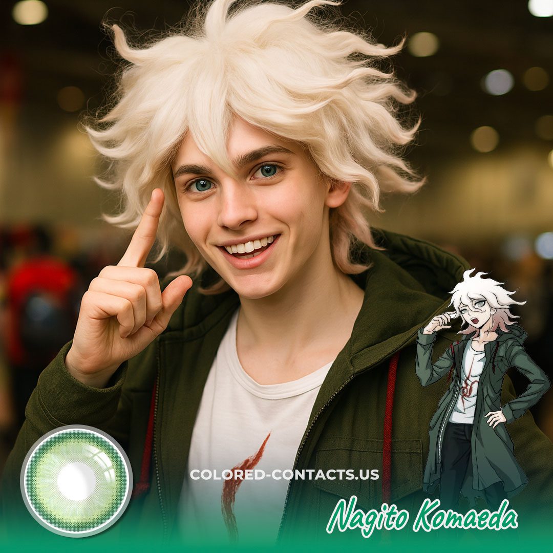 Nagito Komaeda Cosplay Contact Lenses - CCUS Eyewear | Premium Colored ...