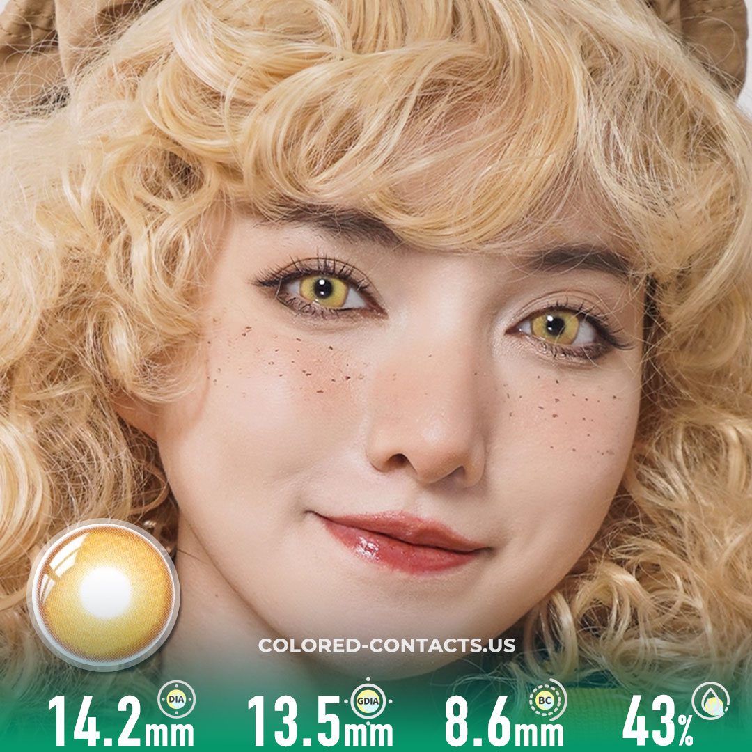 Radiant Gold Contact Lenses | 4-Lens Pack - Colored Contacts