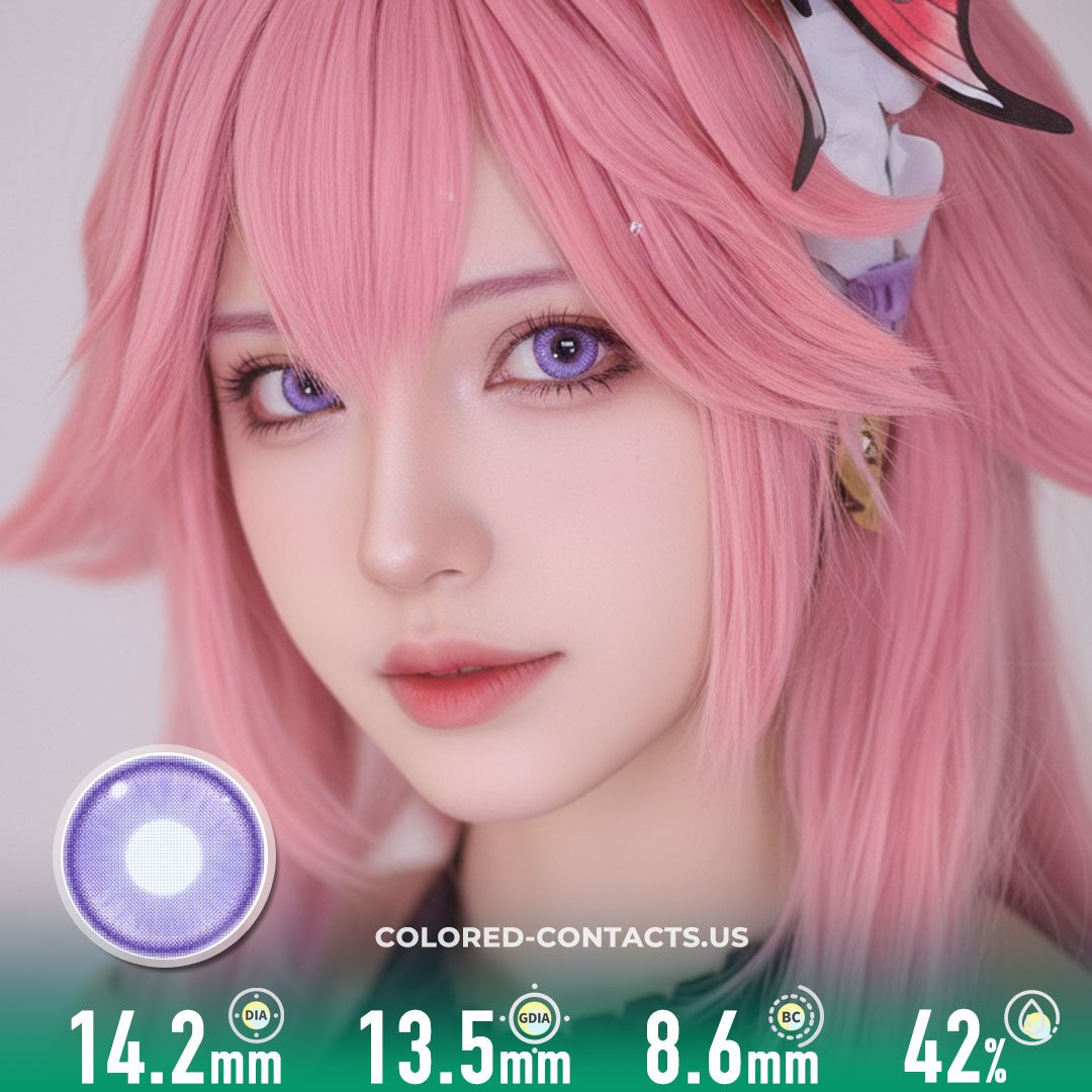 Radiant Ring Purple Colored Contacts - Colored Contacts