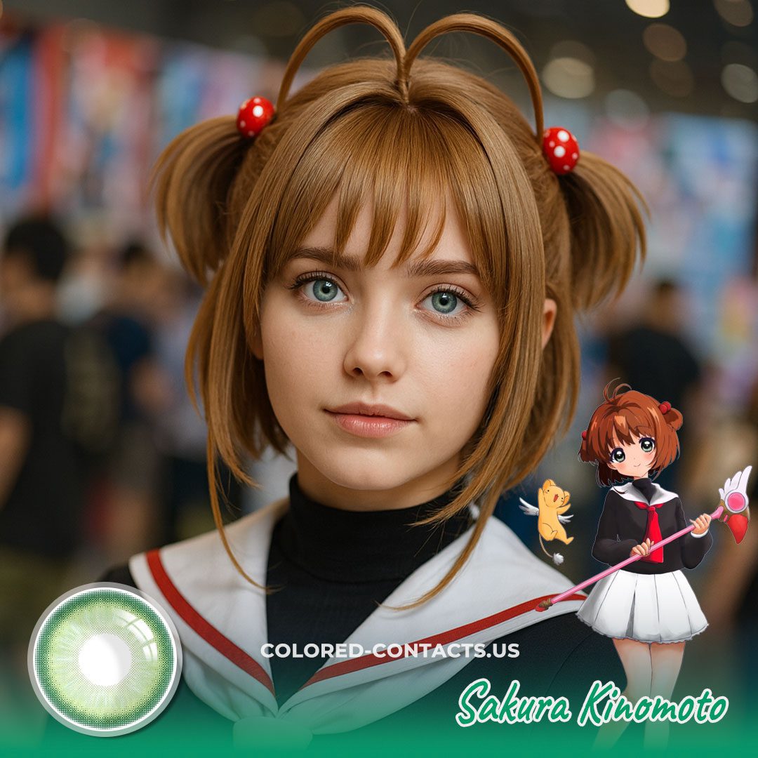 Sakura Kinomoto Cosplay Contact Lenses - CCUS Eyewear | Premium Colored ...