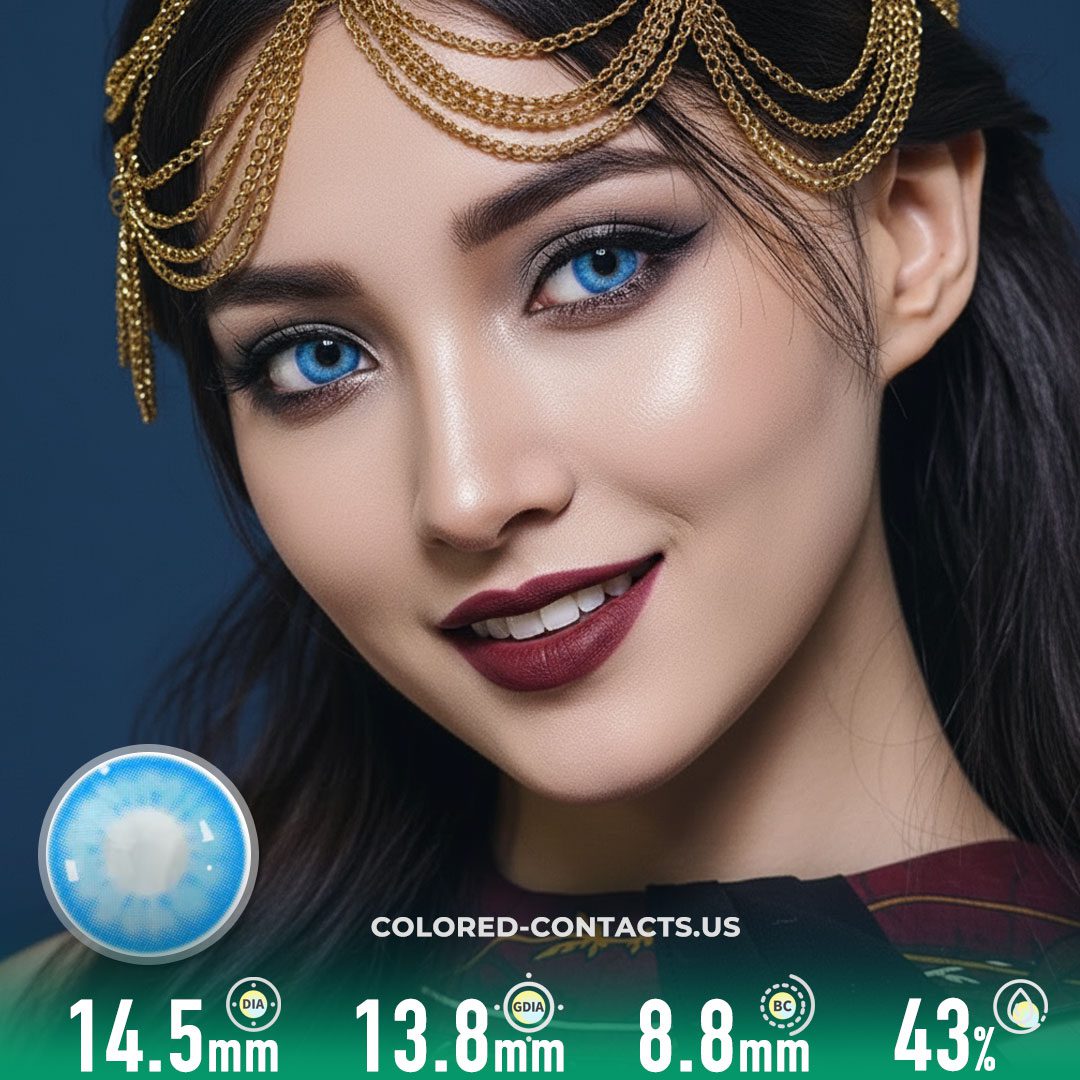 Dream Lotus Blue Colored Contacts | 4-Lens Pack - CCUS Eyewear ...