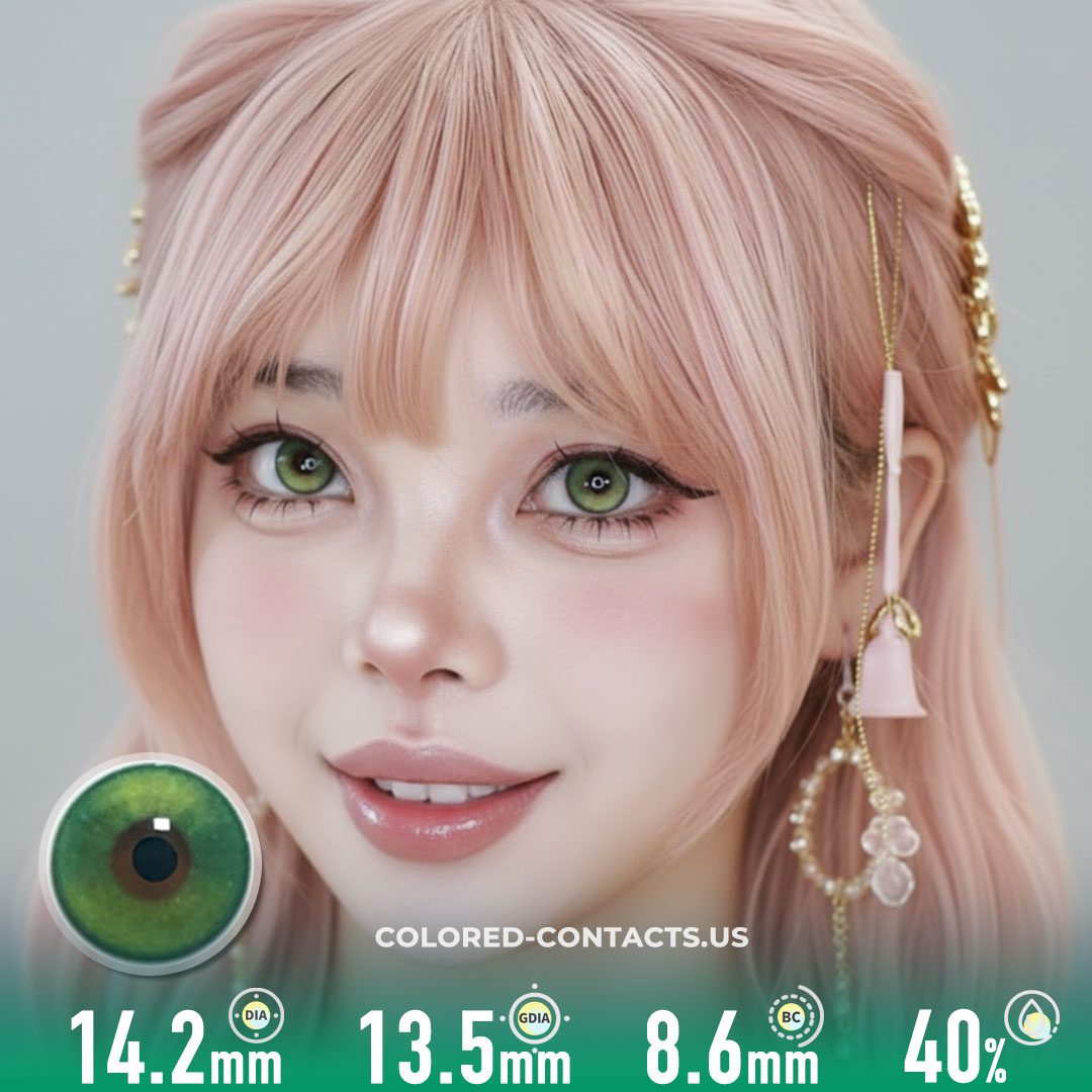 Mystic Wind Spirit Green Colored Contacts | 4-Lens Pack - Colored Contacts